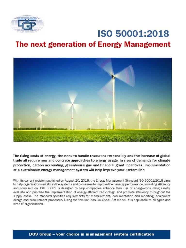 ISO 50001 2018 White Paper PDF | PDF | Energy Management | Efficient ...