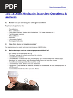 Automotive Mechanic Interview Guide | PDF | Diesel Engine | Engines