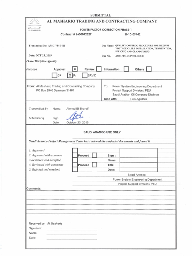 QCP - Quality Control Procedure For Medium Voltage Cable Splicing and ...