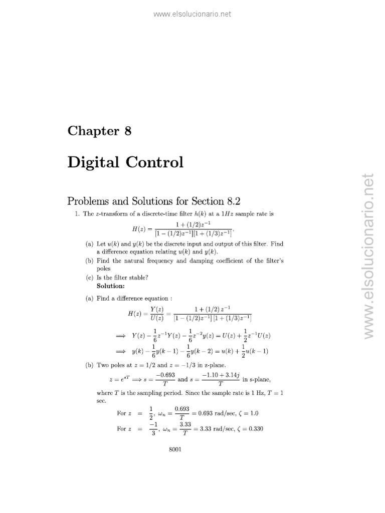 Cap - 8 - SOLUTION - Sistemas de Controle - 6th | PDF