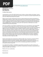 CFA Scholarship Letter Sample | PDF | Business | Economies