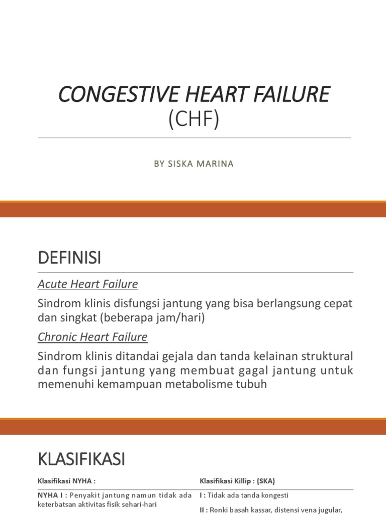 Congestive Heart Failure (CHF) | PDF