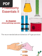 Lesson Plan - Phlebotomy | PDF | Lecture | Lesson Plan