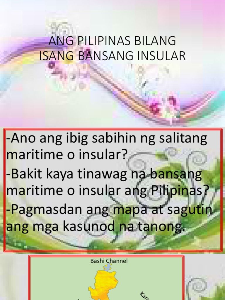 Pilipinas Bilang Bansang Insular | PDF
