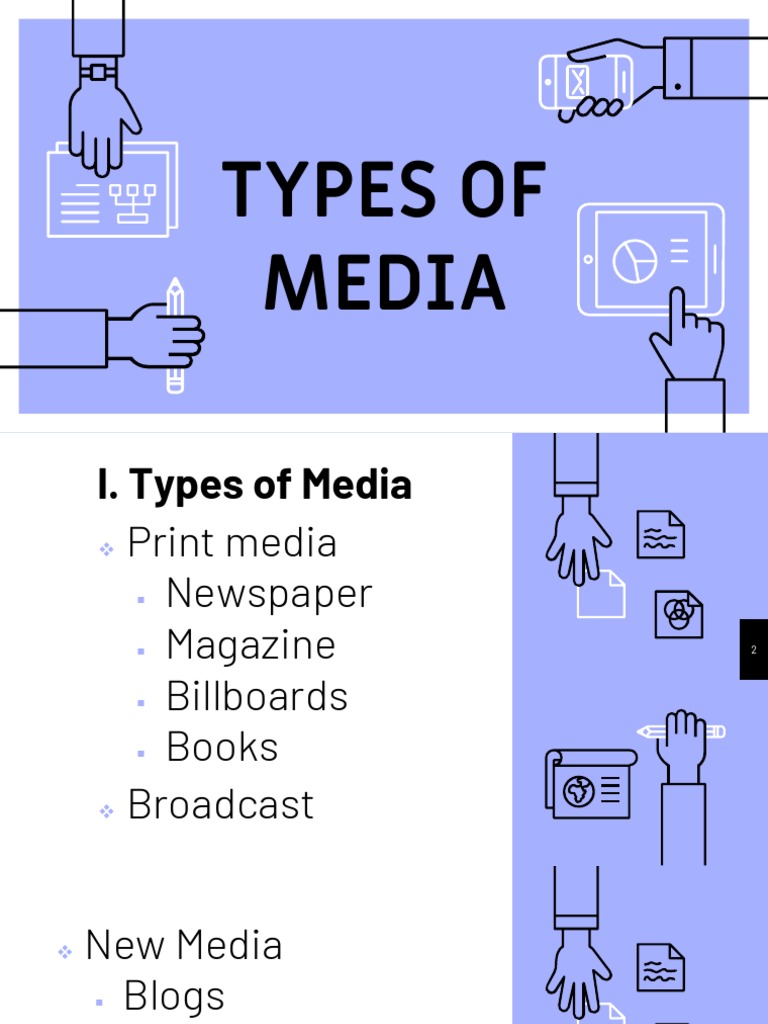 Types of Media | PDF | New Media | Mass Media