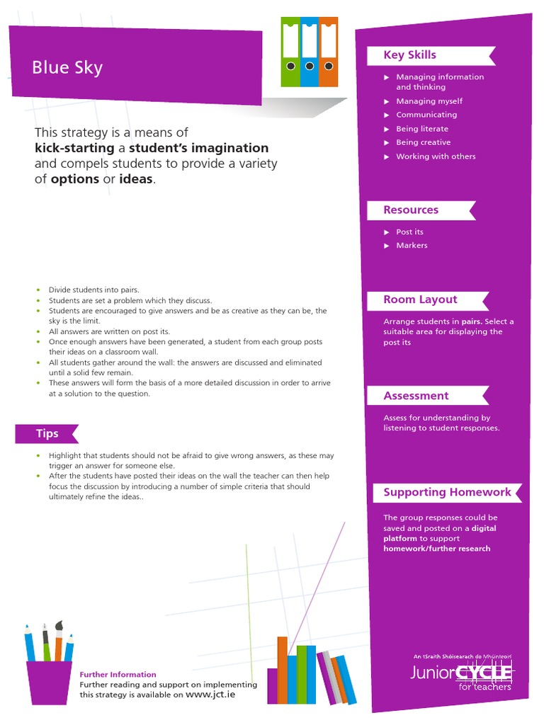 Strategies Blue Sky | PDF | Educational Psychology | Education Theory