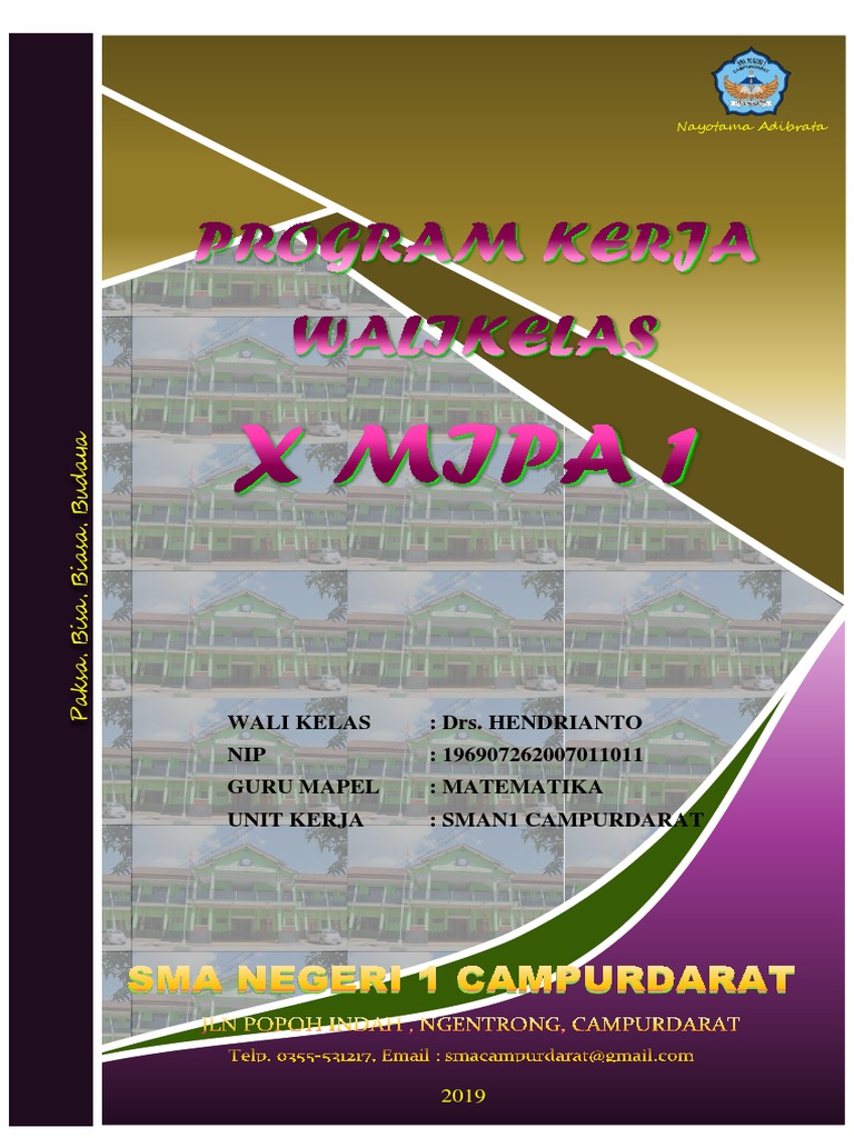 Cover Program Kerja Walikelas | PDF