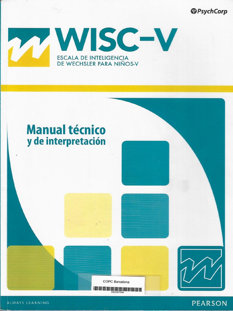 WISC-V Manual Técnico y de Interpretación | PDF