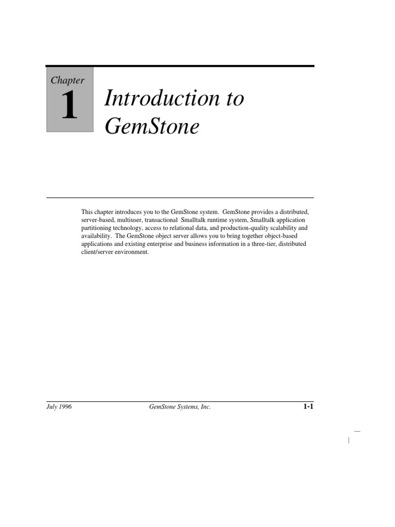 Gemstone Using Smalltalk Pdf Class Computer Programming Object Oriented Programming 