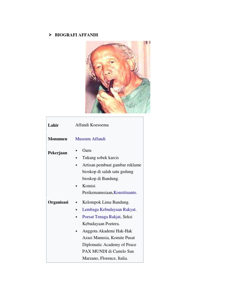Biografi Affandi | PDF