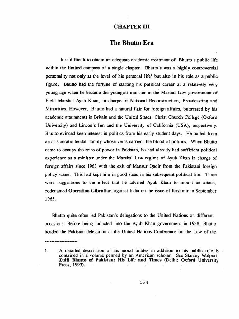 07 - Chapter 3 PDF | PDF | Zulfikar Ali Bhutto | Pakistan
