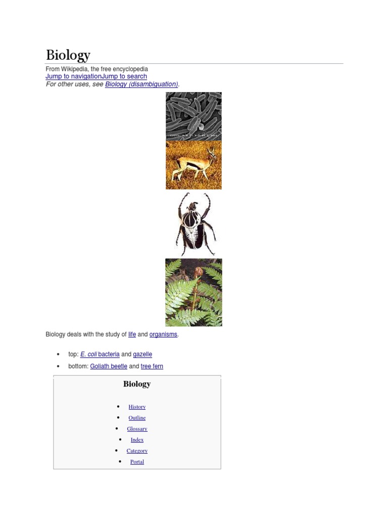 Introduction To Biology | PDF | Biology | Evolution