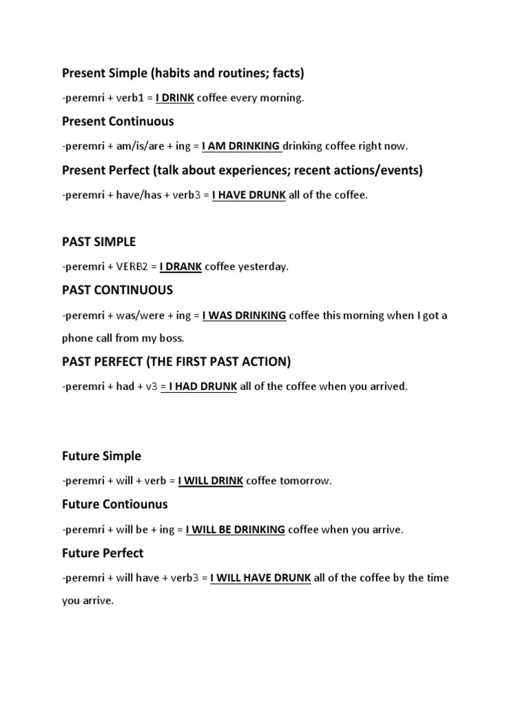 Present Simple (Habits and Routines Facts) | PDF