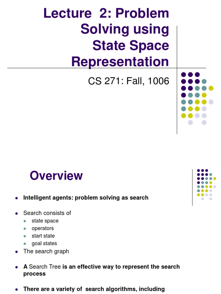 Lecture 2: Problem Solving Using State Space Representation | PDF | Mathematical Concepts ...
