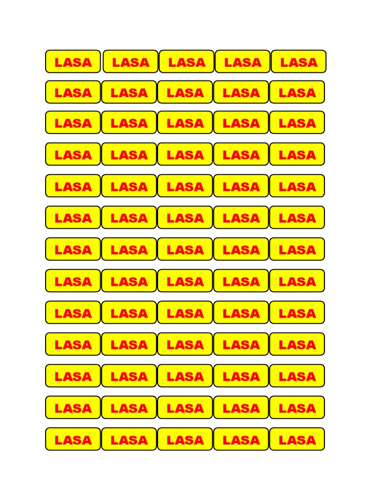 Sticker Lasa