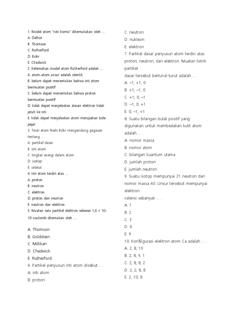 Soal Ulangan SPU | PDF