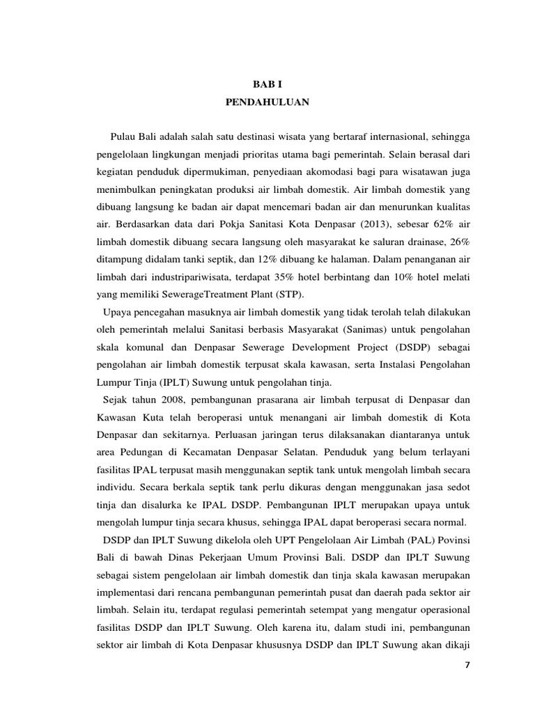 Ipal Suwung Bali 3 | PDF | Teknologi & Rekayasa