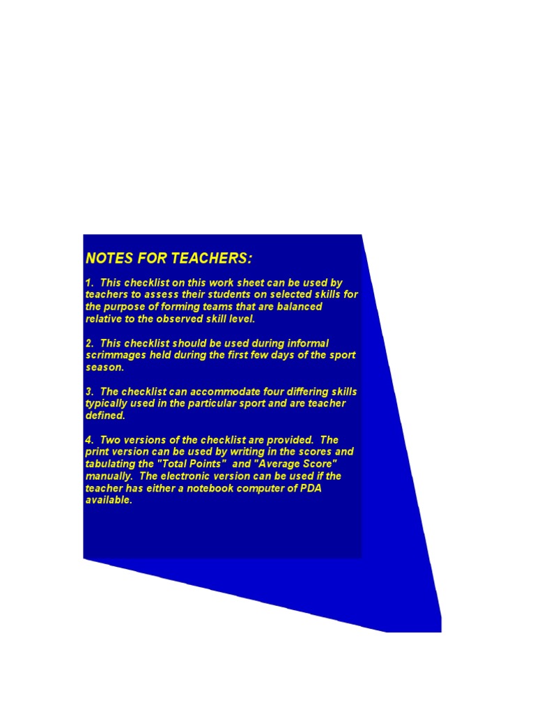 3-2-1 Player Ratings Template | PDF | Learning | Behavior Modification