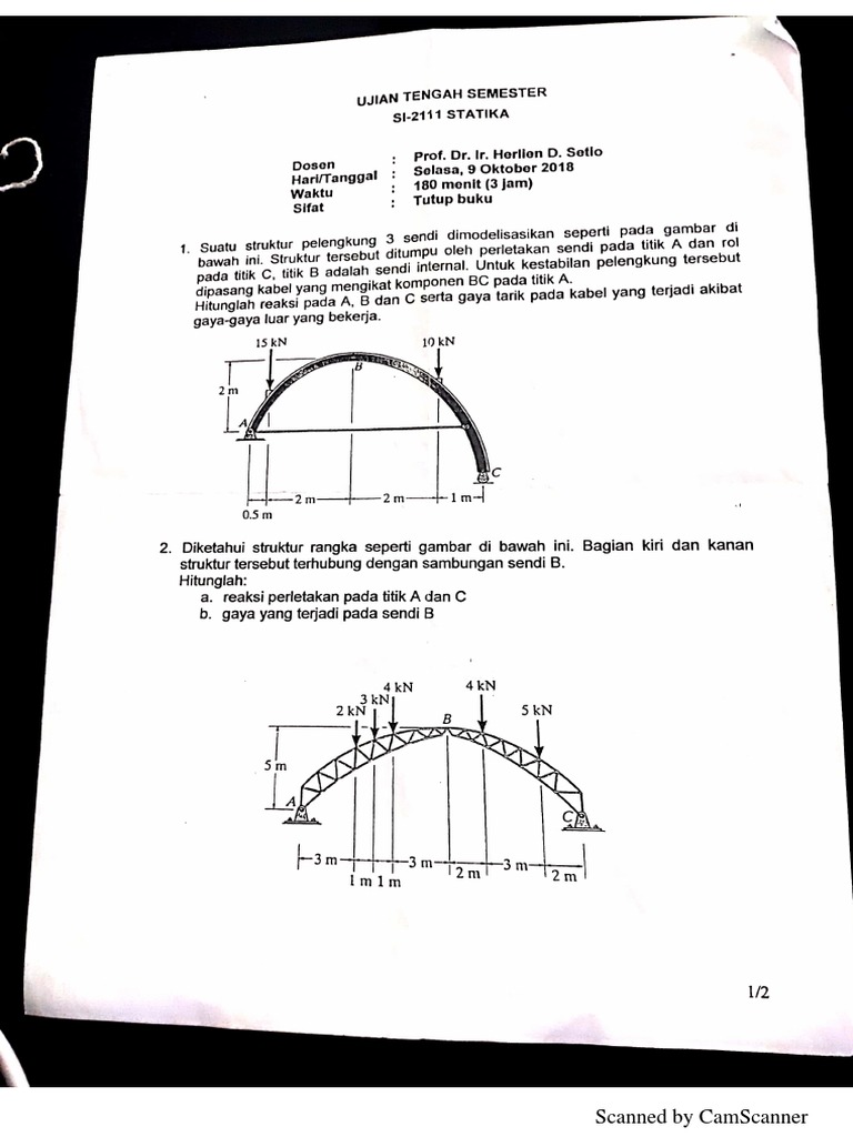 Uts Statika Herlien | PDF