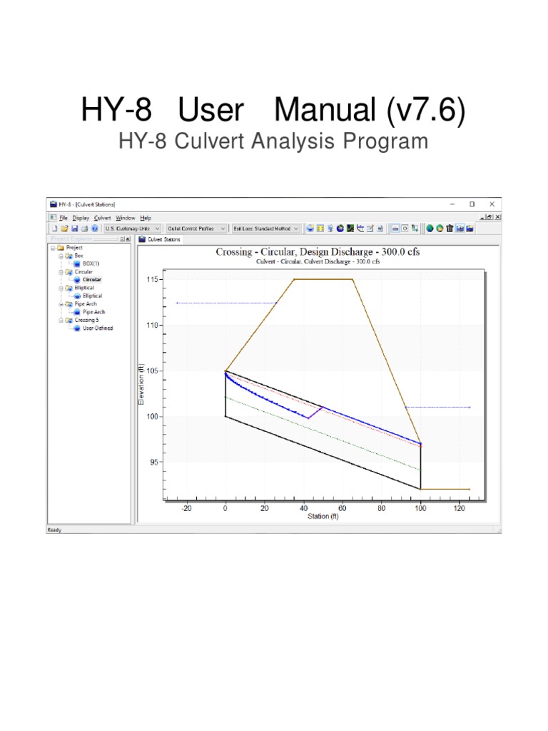 HY-8 User's Manual | PDF | Computing | Computing And Information Technology