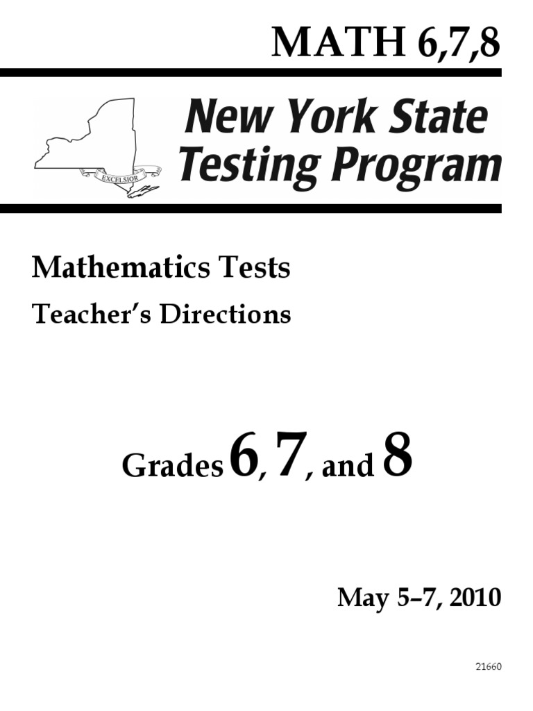 Mathematics Tests:, Grades, and | PDF | Multiple Choice | Question