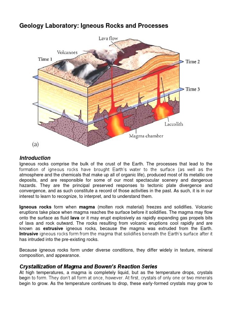 Geology Laboratory: Igneous Rocks and Processes | PDF | Igneous Rock ...