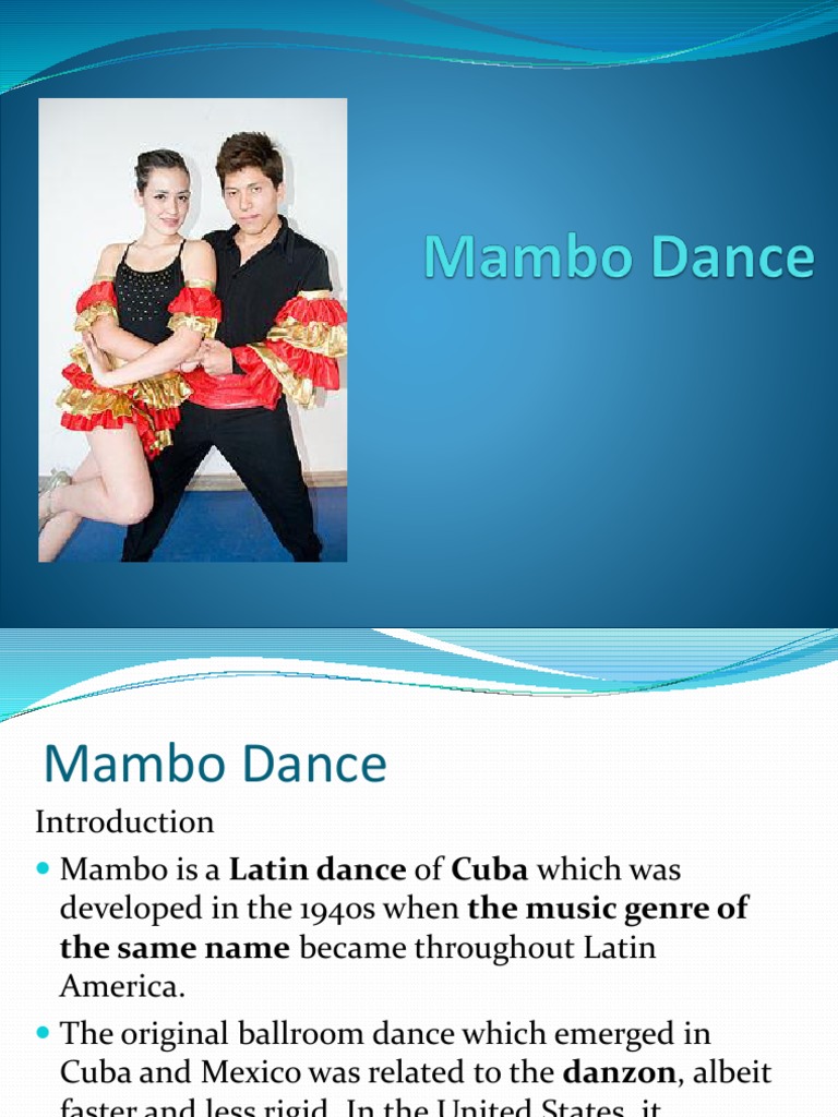 Mambo Dance | PDF | Cuban Music | Dances