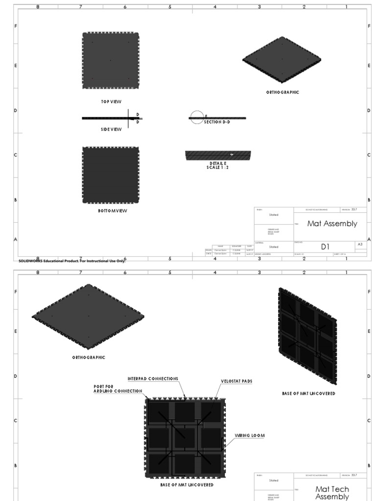 Agility Mat and Follow The Leader Technical Drawings | PDF ...