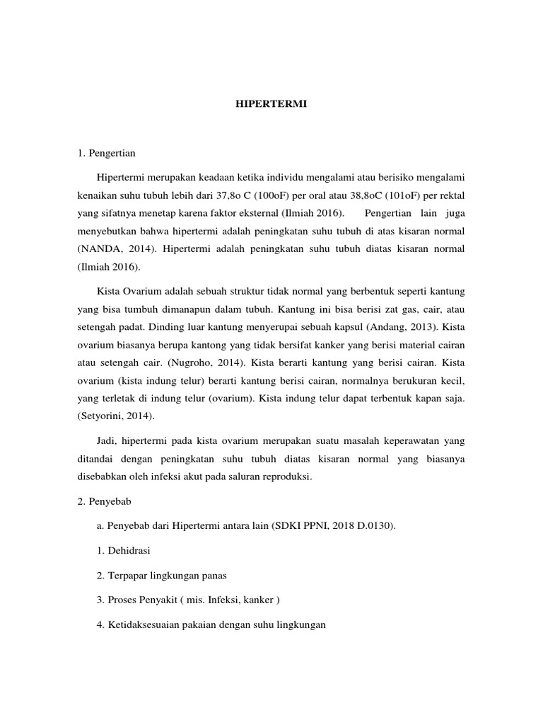 Hipertermi Sdki | PDF