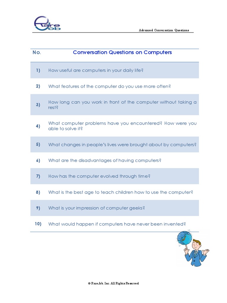 Conversation Questions On Computers | PDF
