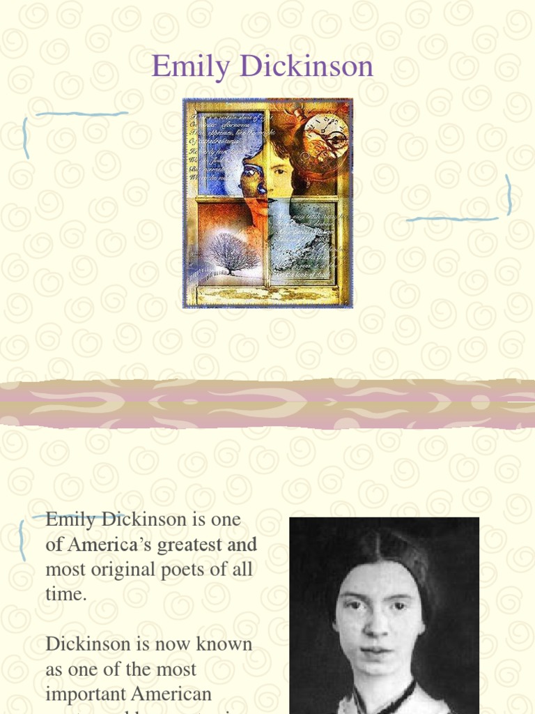 Emily Dickinson | PDF | Emily Dickinson | Literary Theory