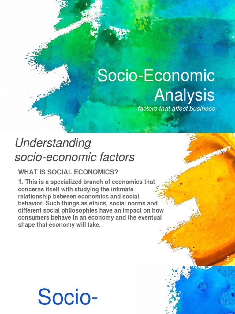 Socio-Economic Analysis: Factors That Affect Business | PDF | Economics ...