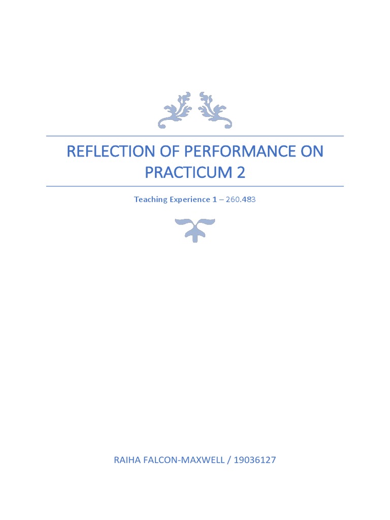 Practicum 2 Assignment | PDF | Classroom Management | Classroom