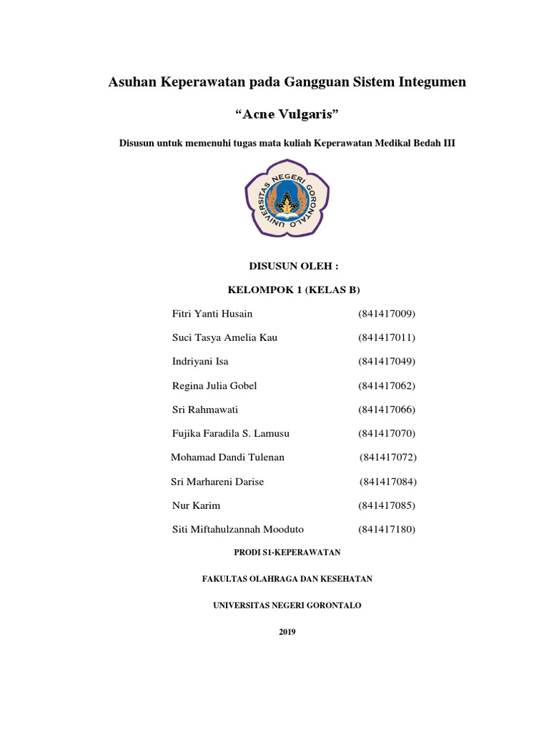 Askep Fix Acne Vulgaris | PDF