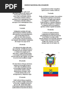 Letra Del Himno A Quito | PDF | Viajes y turismo