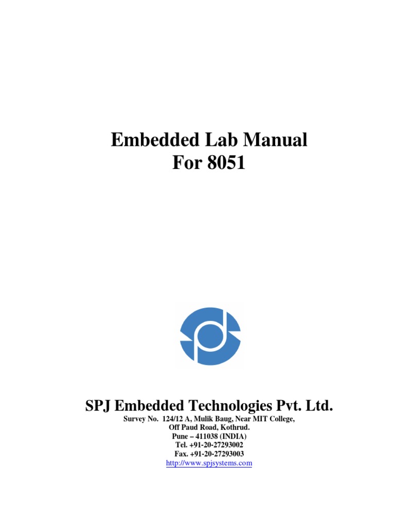 Embedded Lab Manual 8051 New | PDF | Microcontroller | C (Programming Language)