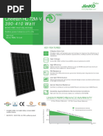 01 - Fiche - Technique - JINKO SOLAIRE | PDF | Solar Cell | Chemistry