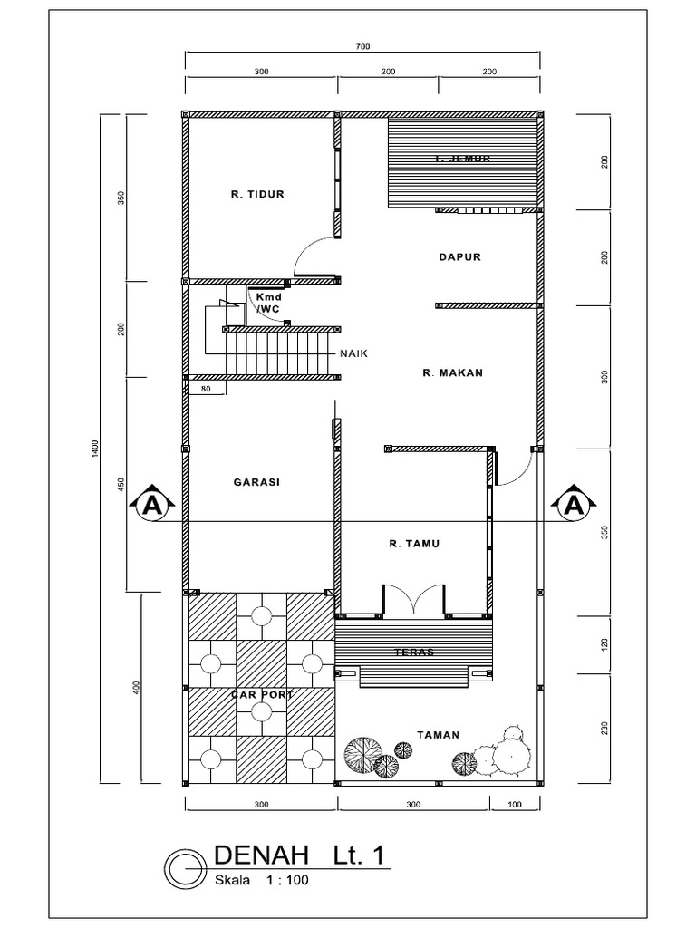 Denah LT 1 PDF | PDF