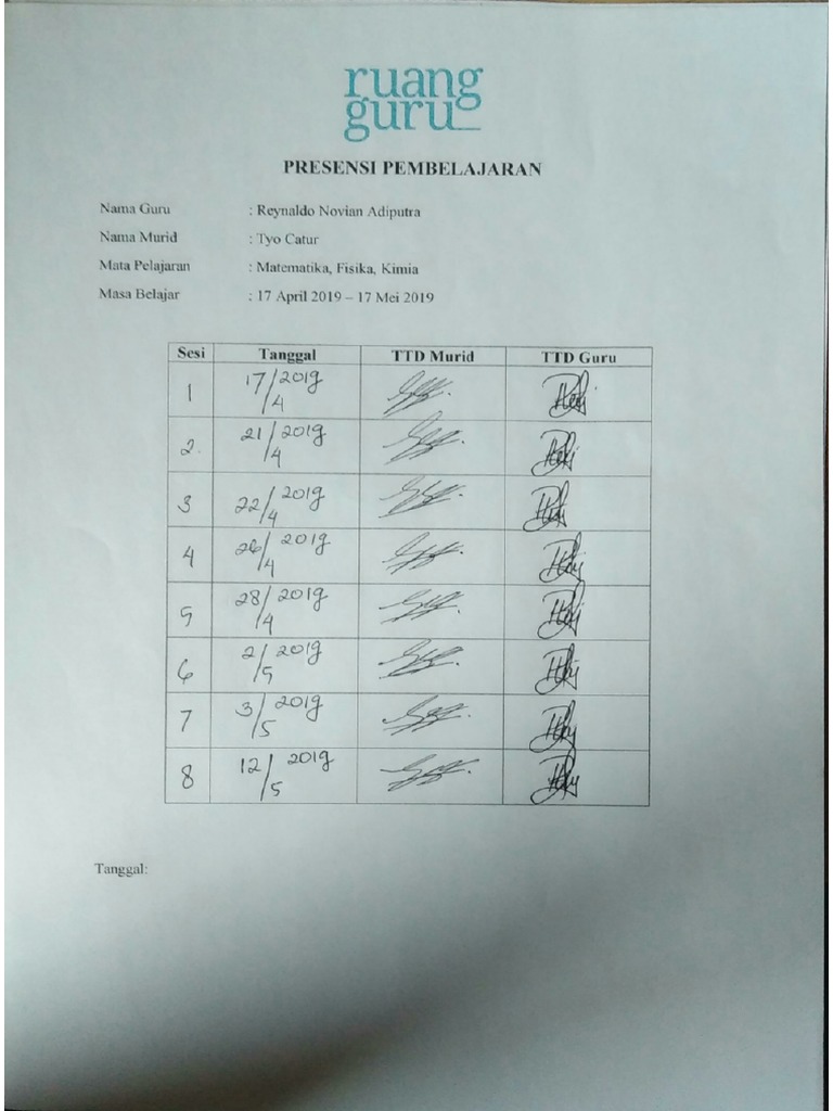 Absen Ruang Guru | PDF