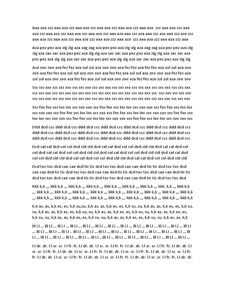 Random letter strings document | PDF | Educational Organizations ...