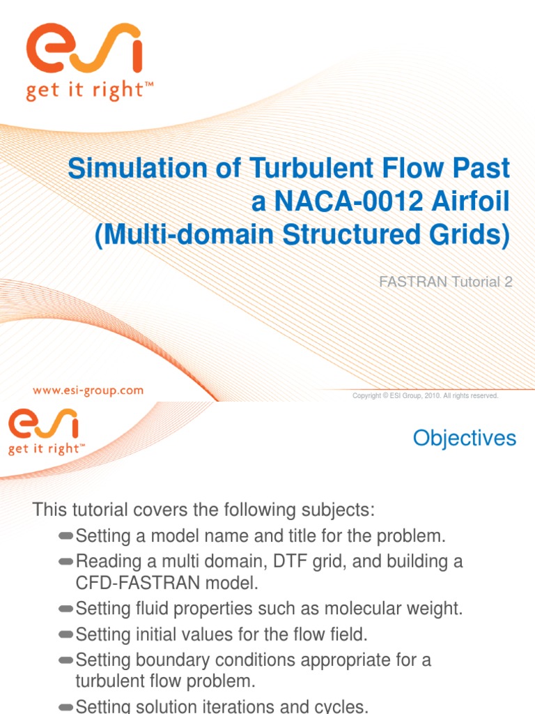 Fastran Tut 02 Naca0012 | PDF | Fluid Dynamics | Turbulence