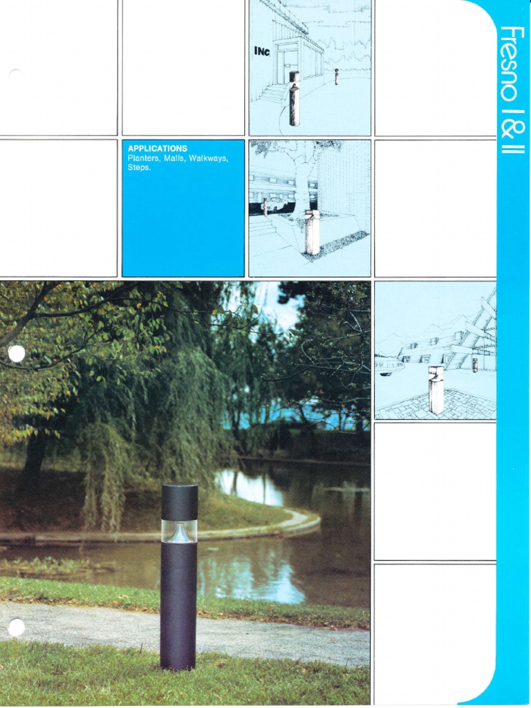 Spaulding Lighting Designer Group Fresno I & II Bollard Spec Sheet 8-84 ...