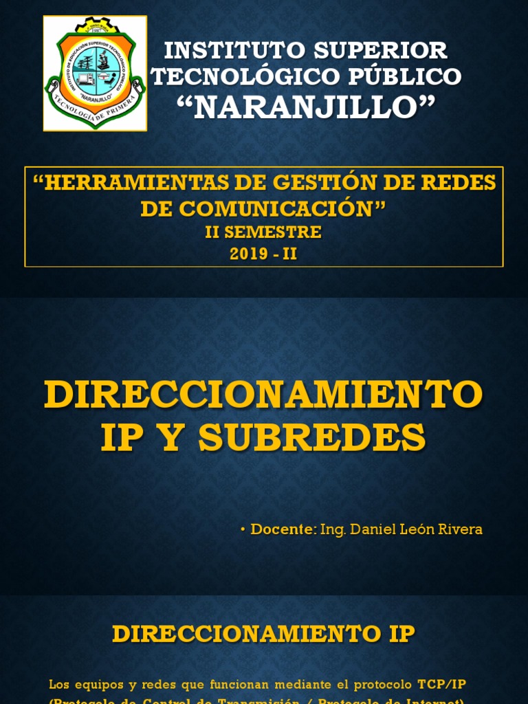 Direccionamiento Ip y Subredes | PDF | Dirección IP | Protocolos de internet