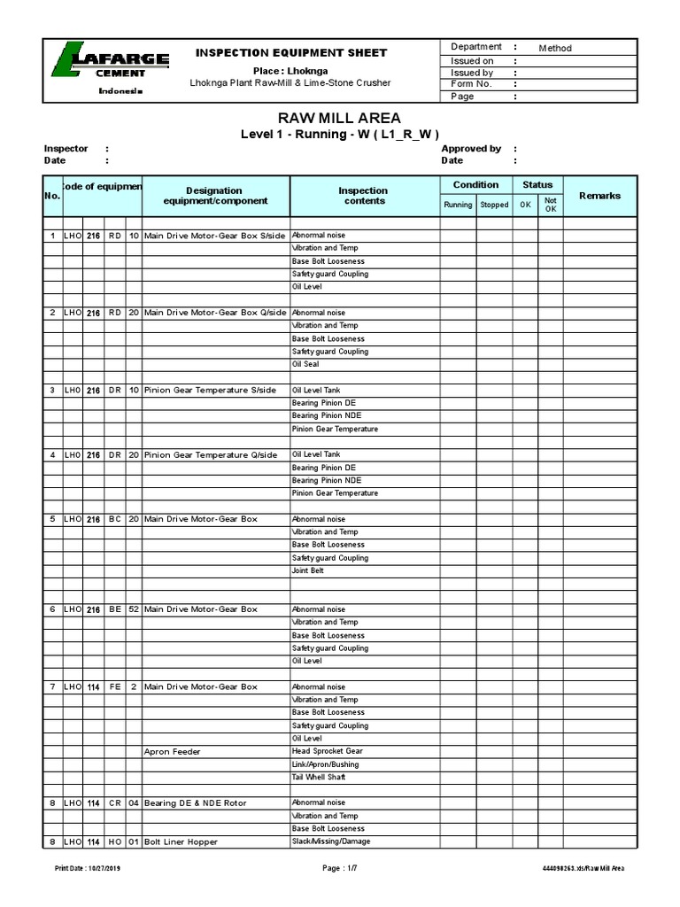 Enstrom 480B-G Inspection Report | PDF | Gear | Manufactured Goods
