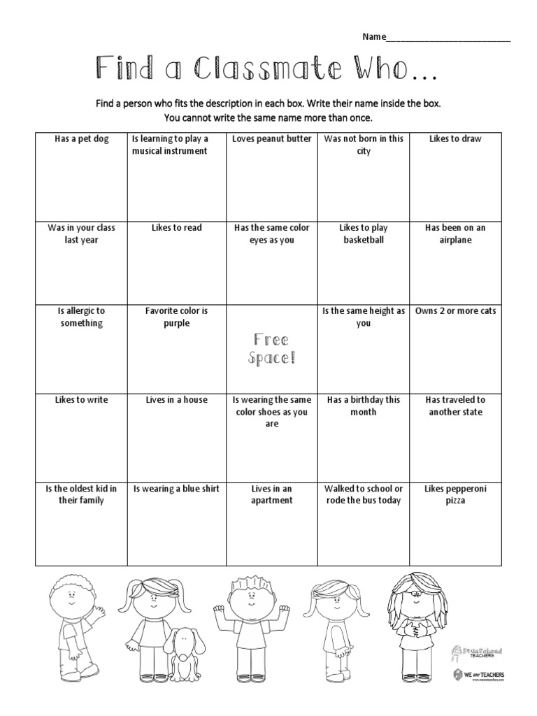 Find A Classmate Who PDF | PDF