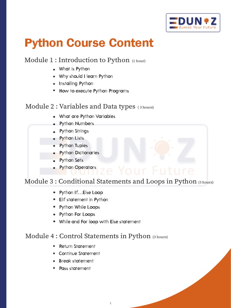 Python Course Content Download Free Pdf Python Programming Language Array Data Type