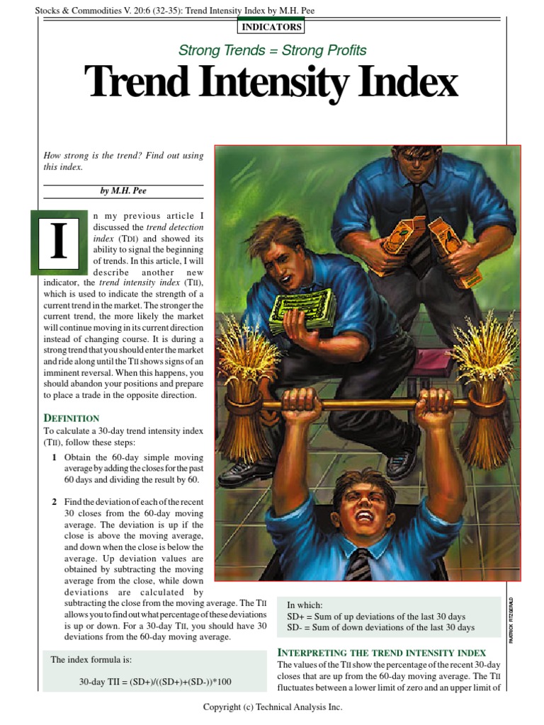 Trend Intensity Index | PDF | Spreadsheet | Technical Analysis