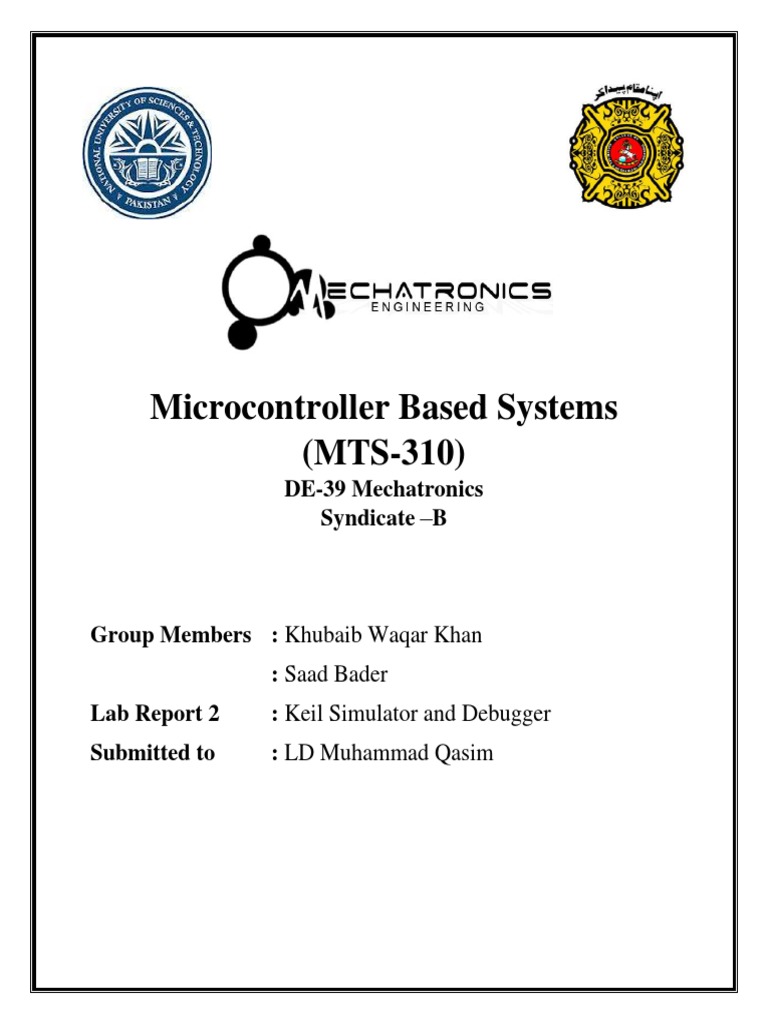 Lab Report2 Keil Simulator | PDF | Microcontroller | Source Code