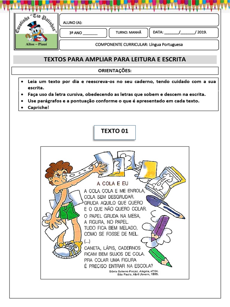 Textos para Copiar - Alberto | PDF