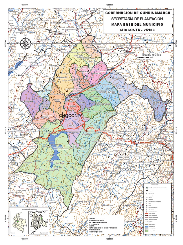 Choconta Rural Mapa | PDF | Agitación